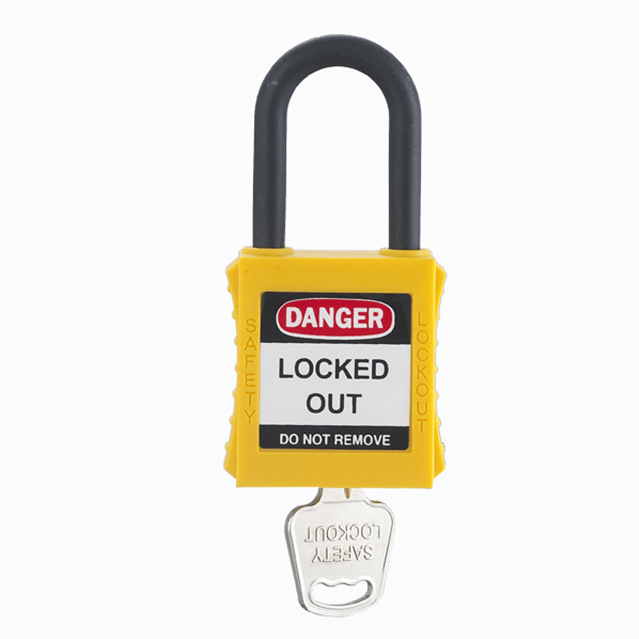 Custom Durable Long Metal Shackle Insulated Lock Beam Safety Padlock ...